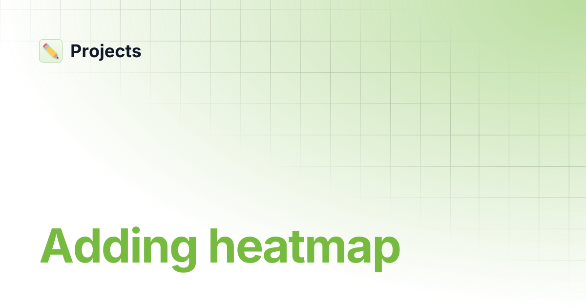 Adding heatmap | Projects